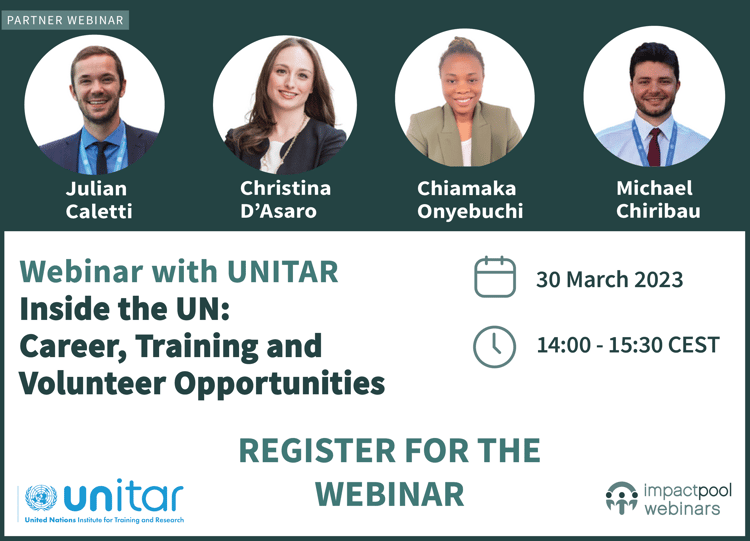 Webinar: Inside the UN - Career, Training and Volunteer Opportunities