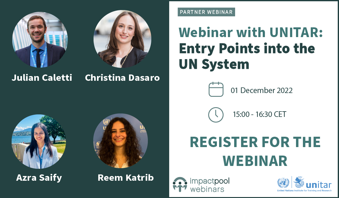 Webinar with UNITAR: Entry Points into the UN System